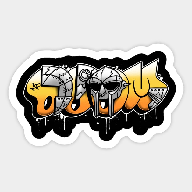 Legend graffiti mf doom - Mf Doom - Sticker | TeePublic Legend graffiti mf doom - Mf Doom - Sticker | TeePublic